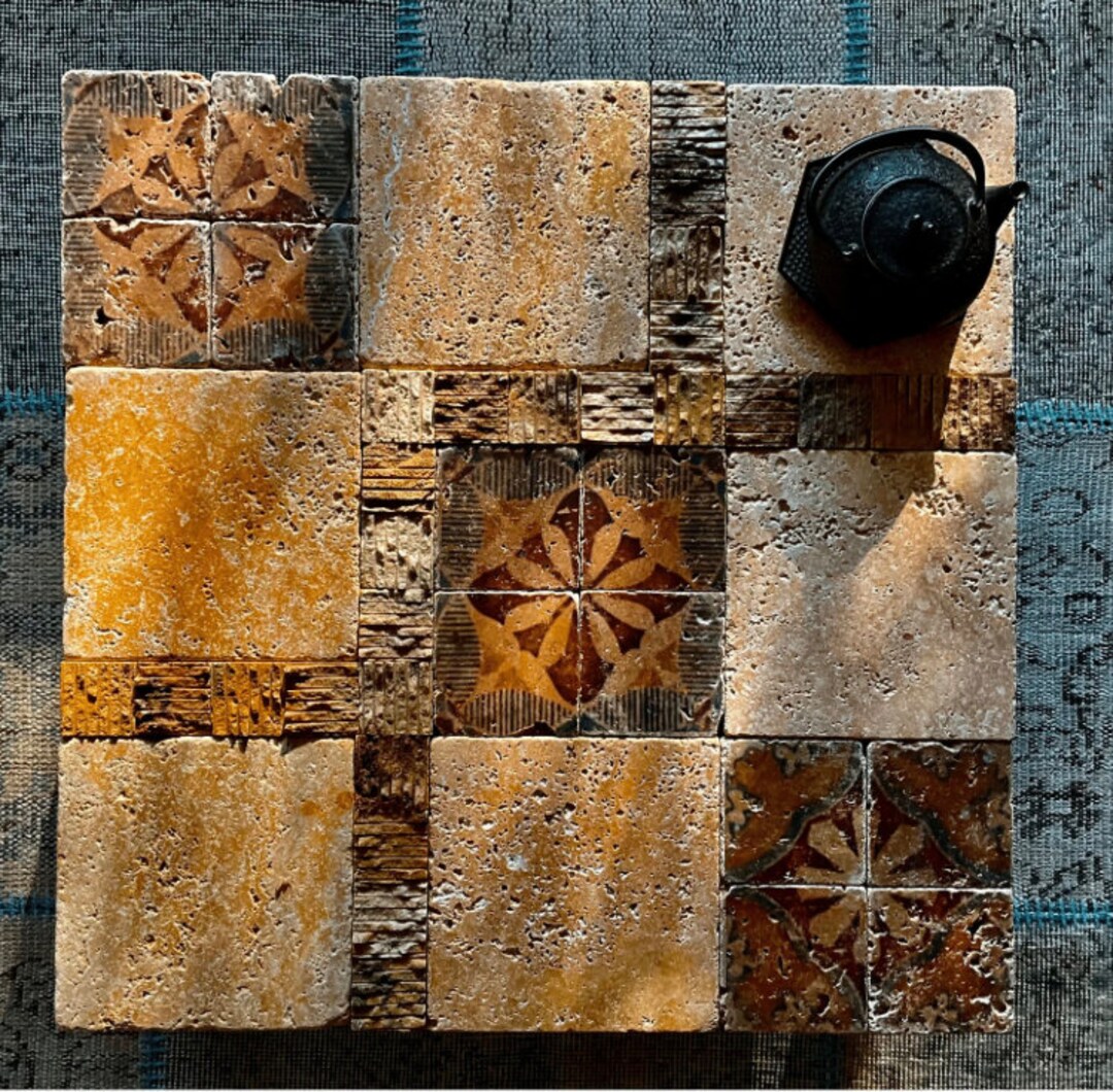 Bonny Henning Custom Travertine Coffee Table for Living Room, Farmhouse ...