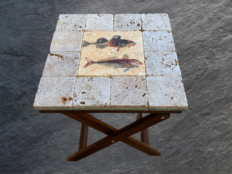 Sea Table Foldable Tile Table Side Table Coffee Table - Etsy