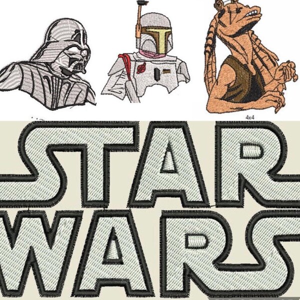 Starwars Embroidery Designs - Etsy