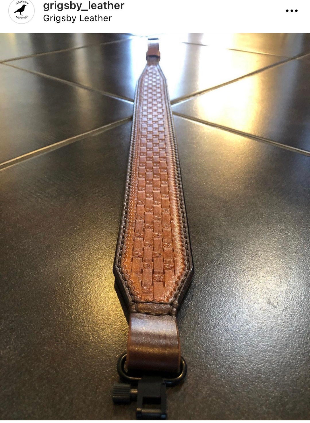 Custom Made Leather Sling. Hand Made (cut, Dyed, Stitched) - Etsy
