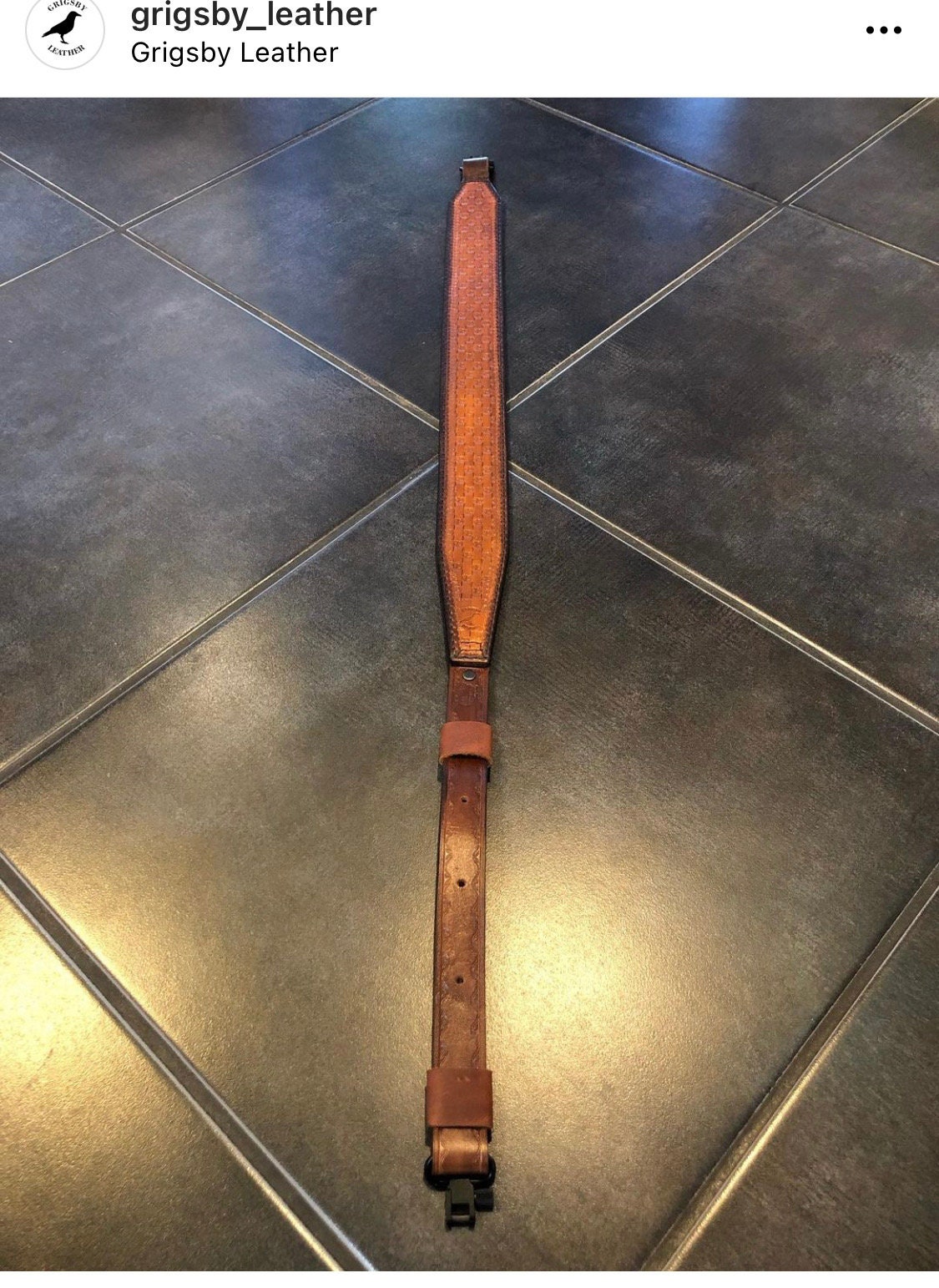 Custom Made Leather Sling. Hand Made (cut, Dyed, Stitched) - Etsy
