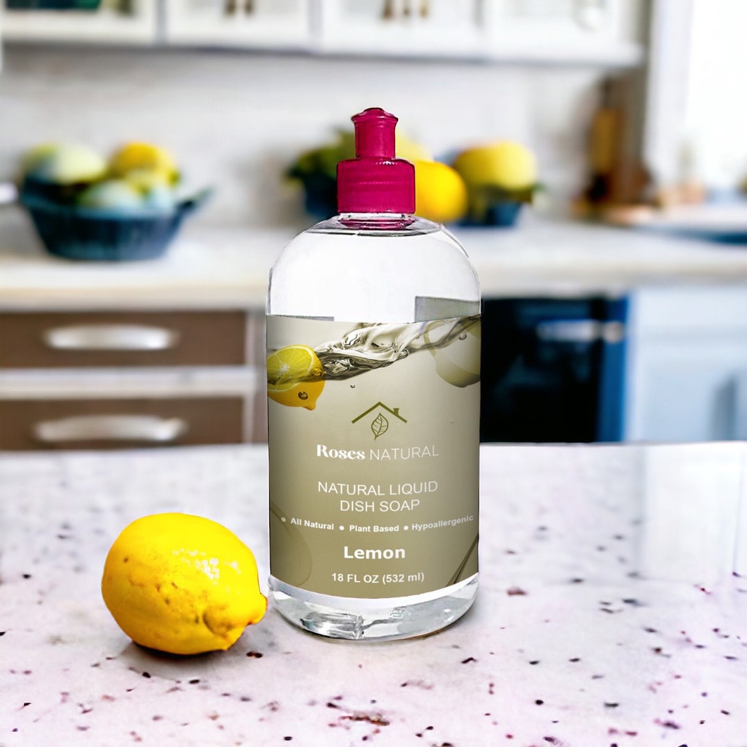 Lemon Dish Soap, Pure Natural Dish Soap, Organic Home Cleaner, Vegan ...