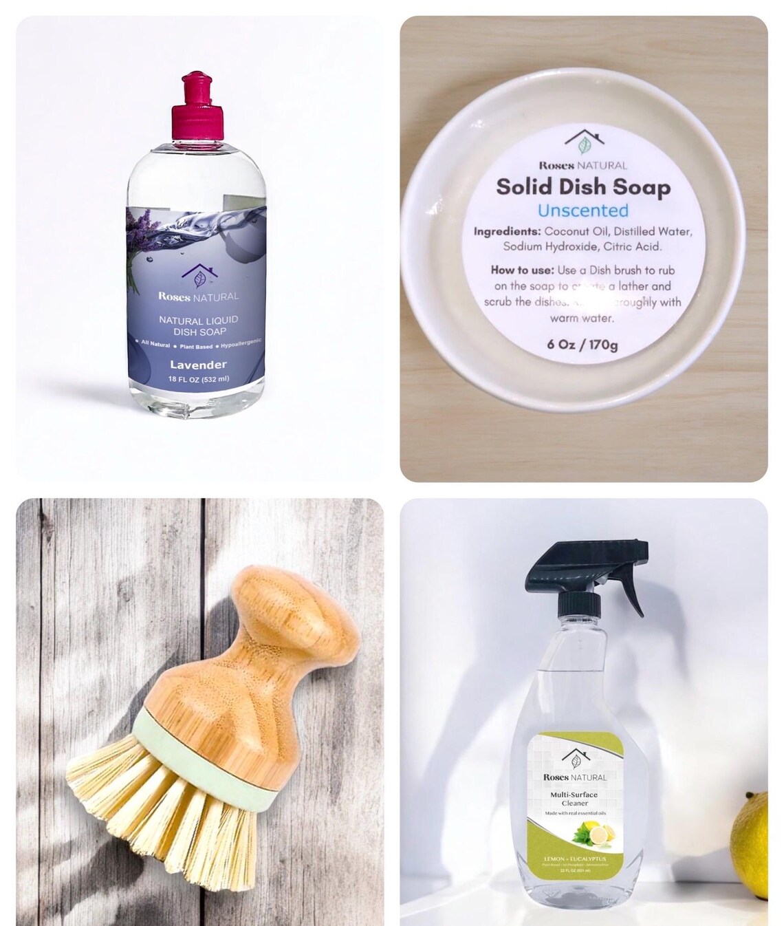 Kitchen Starter Bundle| Dish Starter Kit| Natural Dish Bundle| Organic Dish Kit| Plant-based ...