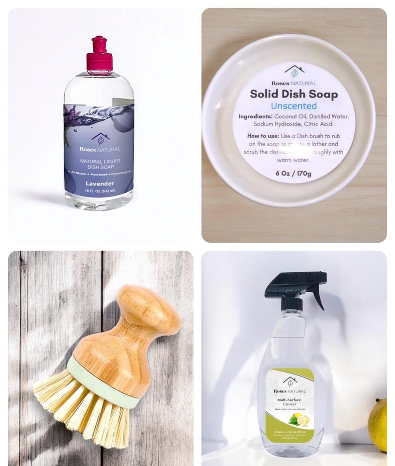 Kitchen Starter Bundle| Dish Starter Kit| Natural Dish Bundle| Organic ...