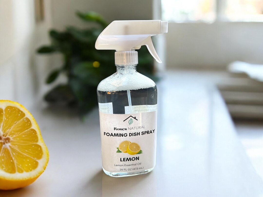 Foaming Dish Spray| Lemon Dish Sprayer| Pure Natural Lemon Dish Spray ...
