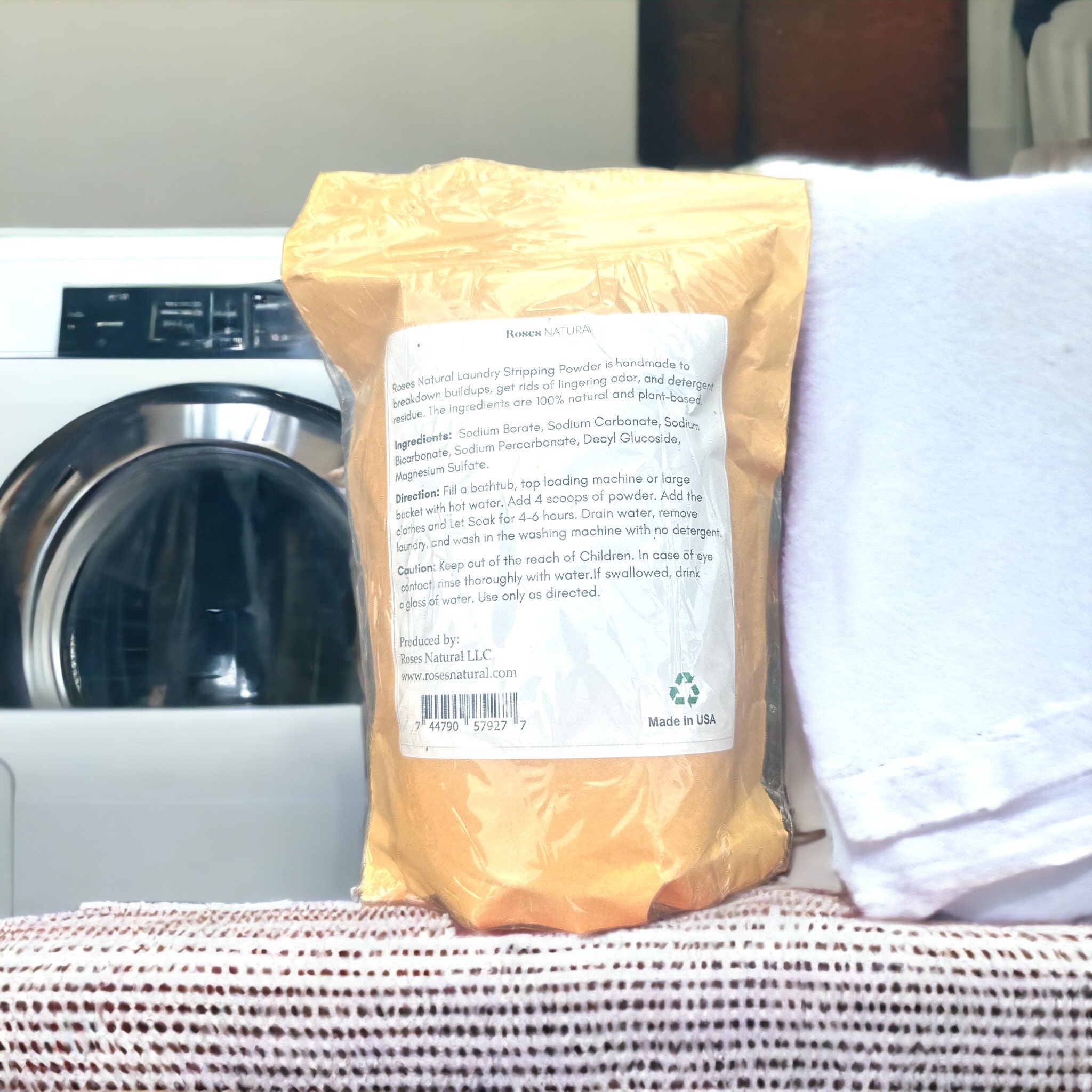 Laundry Striping Powder Natural Striping Powder 16 Oz Vegan ...