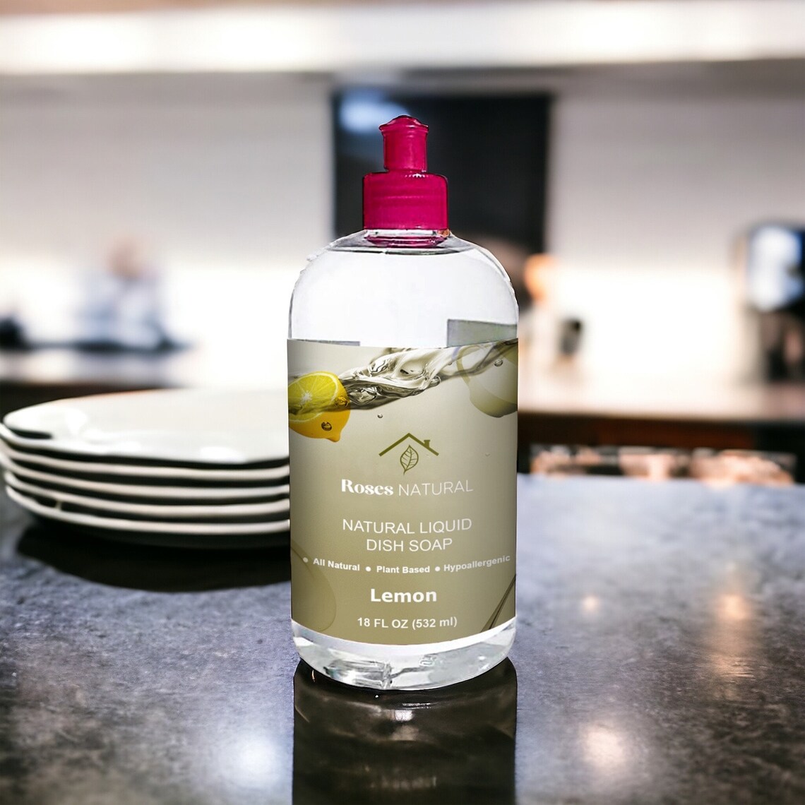 Lemon Dish Soap, Pure Natural Dish Soap, Organic Home Cleaner, Vegan ...