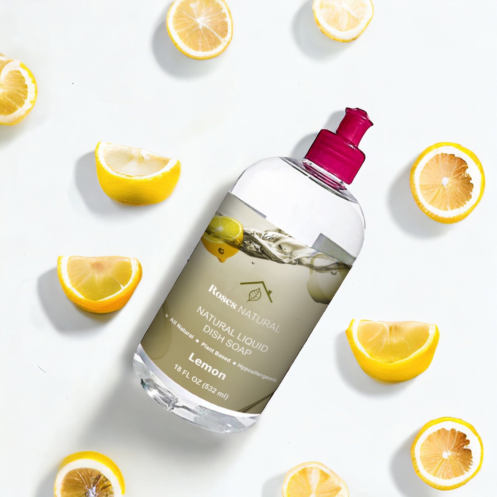 Lemon Dish Soap, Pure Natural Dish Soap, Organic Home Cleaner, Vegan ...