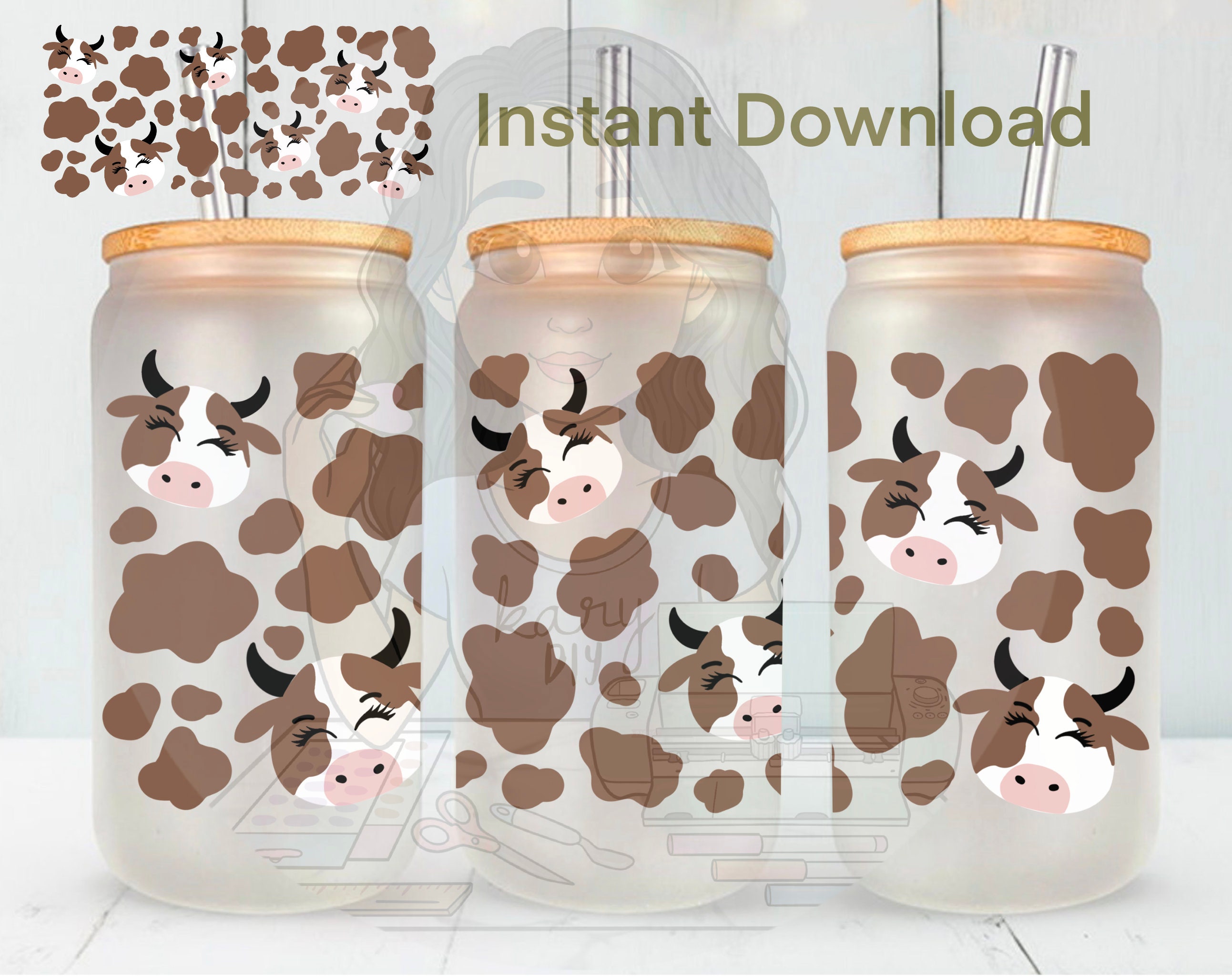 Cute Cow SVG/PNG File Ready to Cut - Etsy