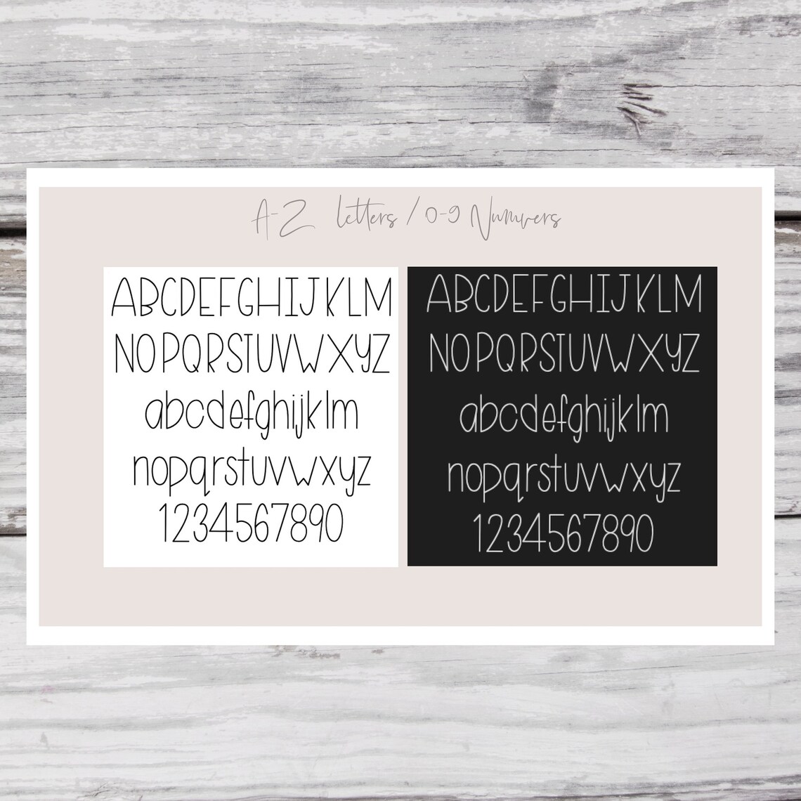 Simple Print Font- Handwritten & Clean - Etsy