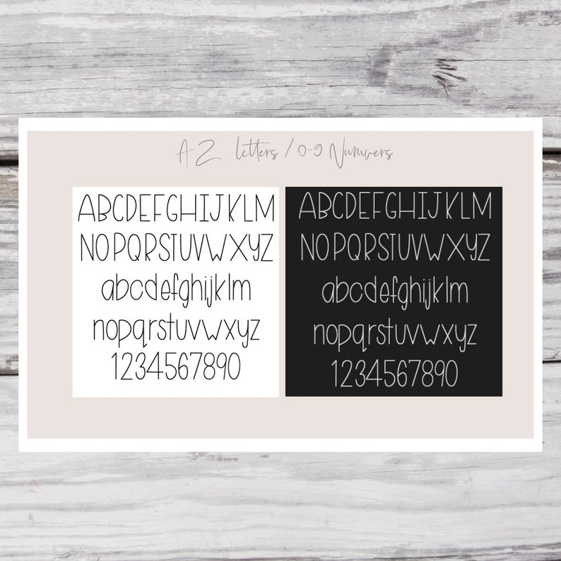 Simple Print Font- Handwritten & Clean - Etsy
