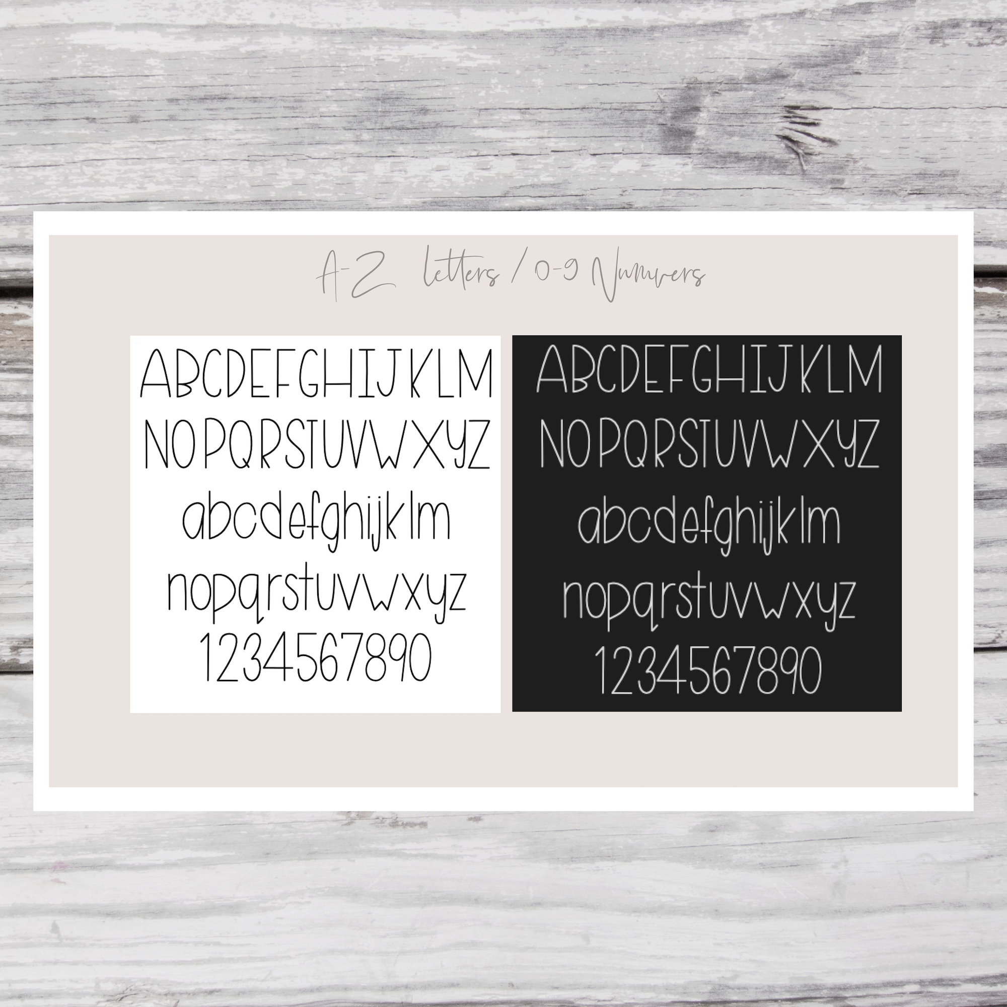Simple Print Font- Handwritten & Clean - Etsy