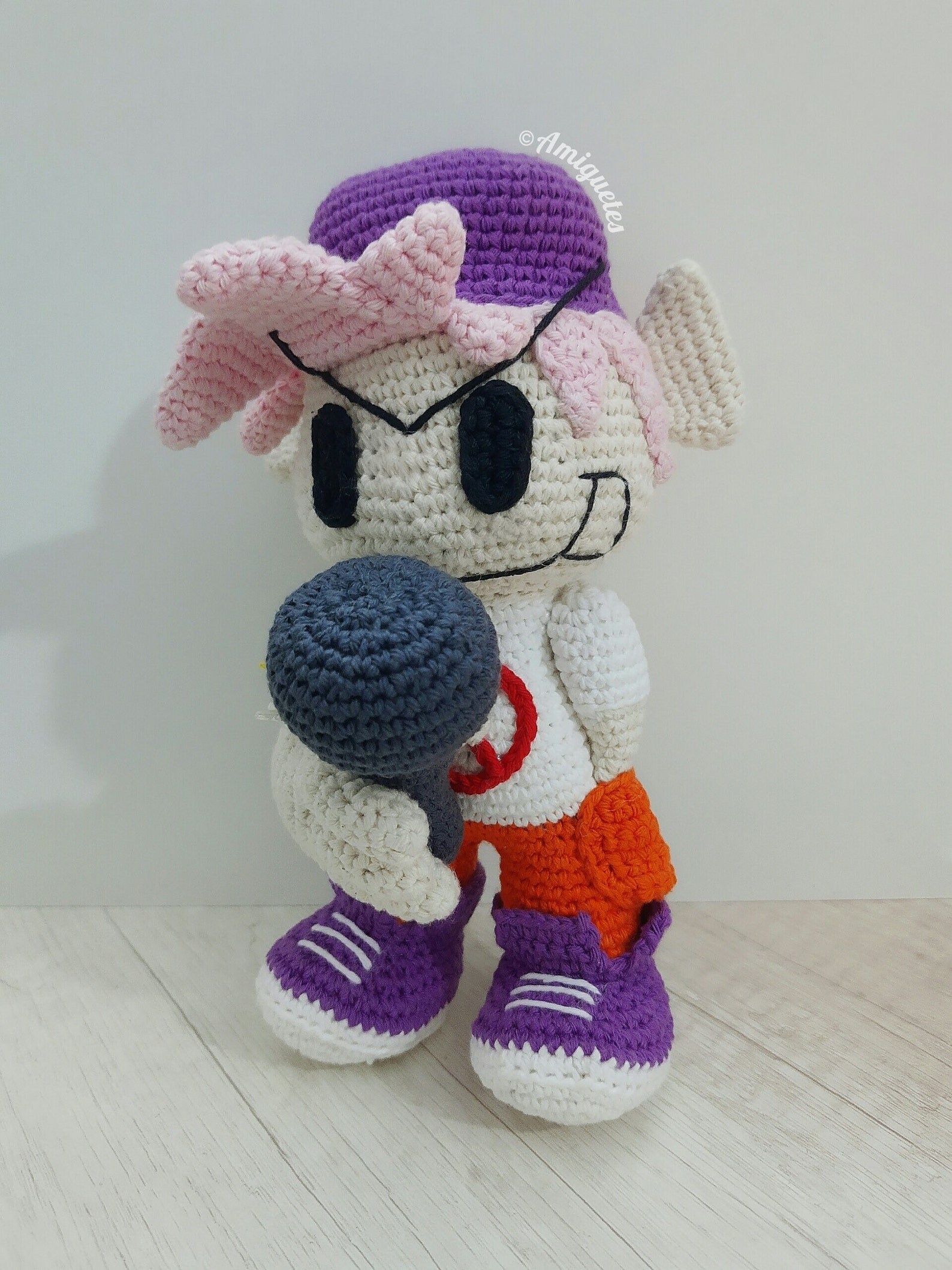 Boyfriend FNF Amigurumi Pattern - Etsy Australia