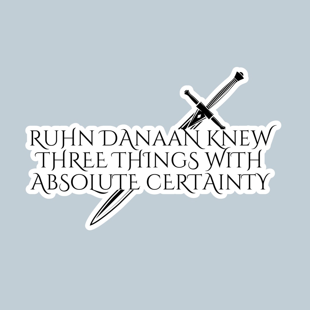 Ruhn Danaan Knew 3 Things Sticker, Crescent City, Earth and Blood, Sky ...