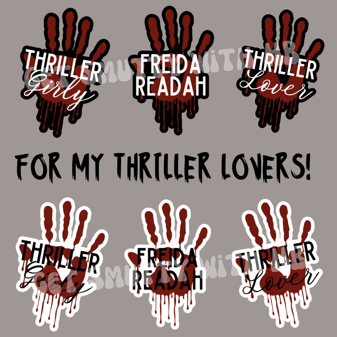 Thriller Reader Stickers, Thriller Girly, Thriller Lover, Freida Readah ...
