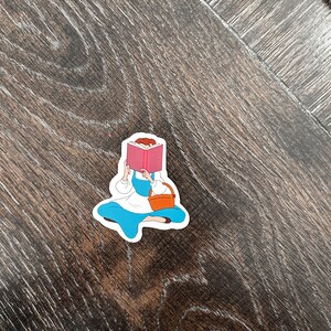 Belle Reading Book Sticker, Booktok, Bookstagram, Romance Reader ...