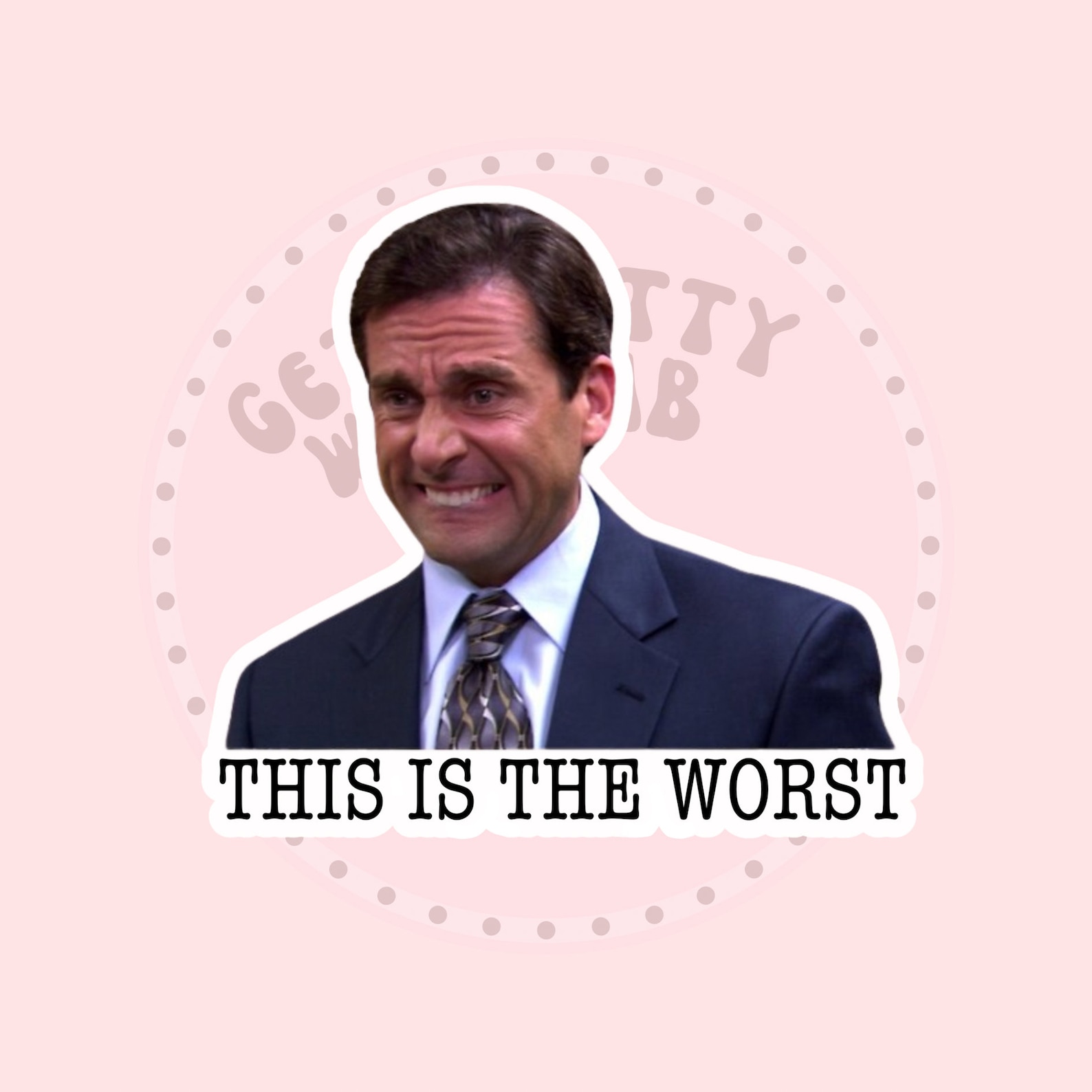This is the Worst Sticker, Michael Scott, the Office Sticker - Etsy