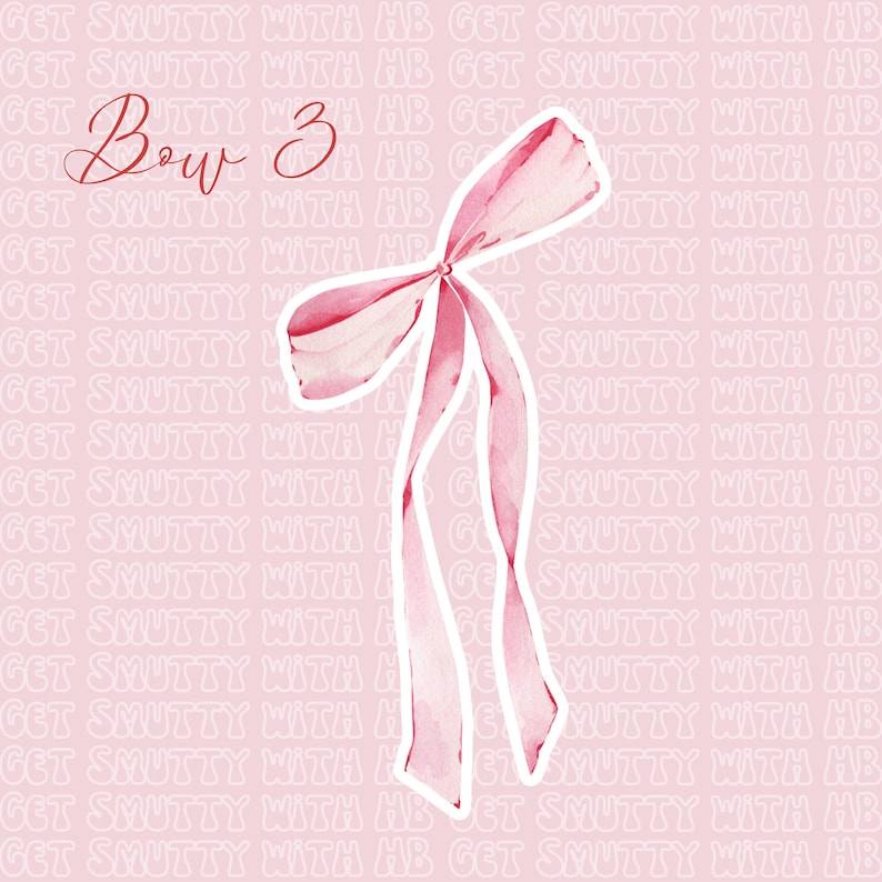Pink Girly Bow Stickers, Waterproof Vinyl Sticker, Kindle Sticker ...