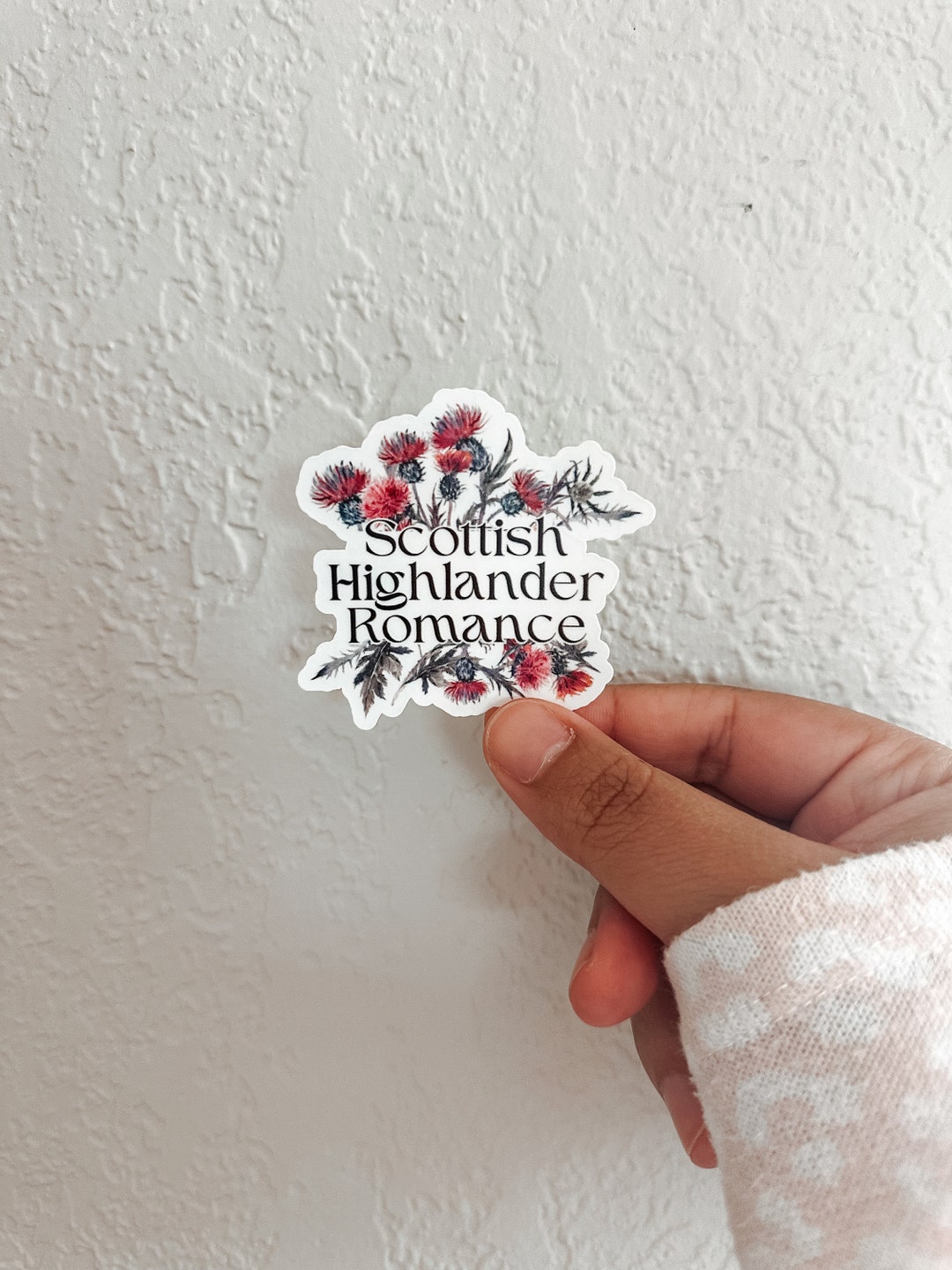 Scottish Highlander Romance Sticker, Outlander, Romance Reader, Jamie ...