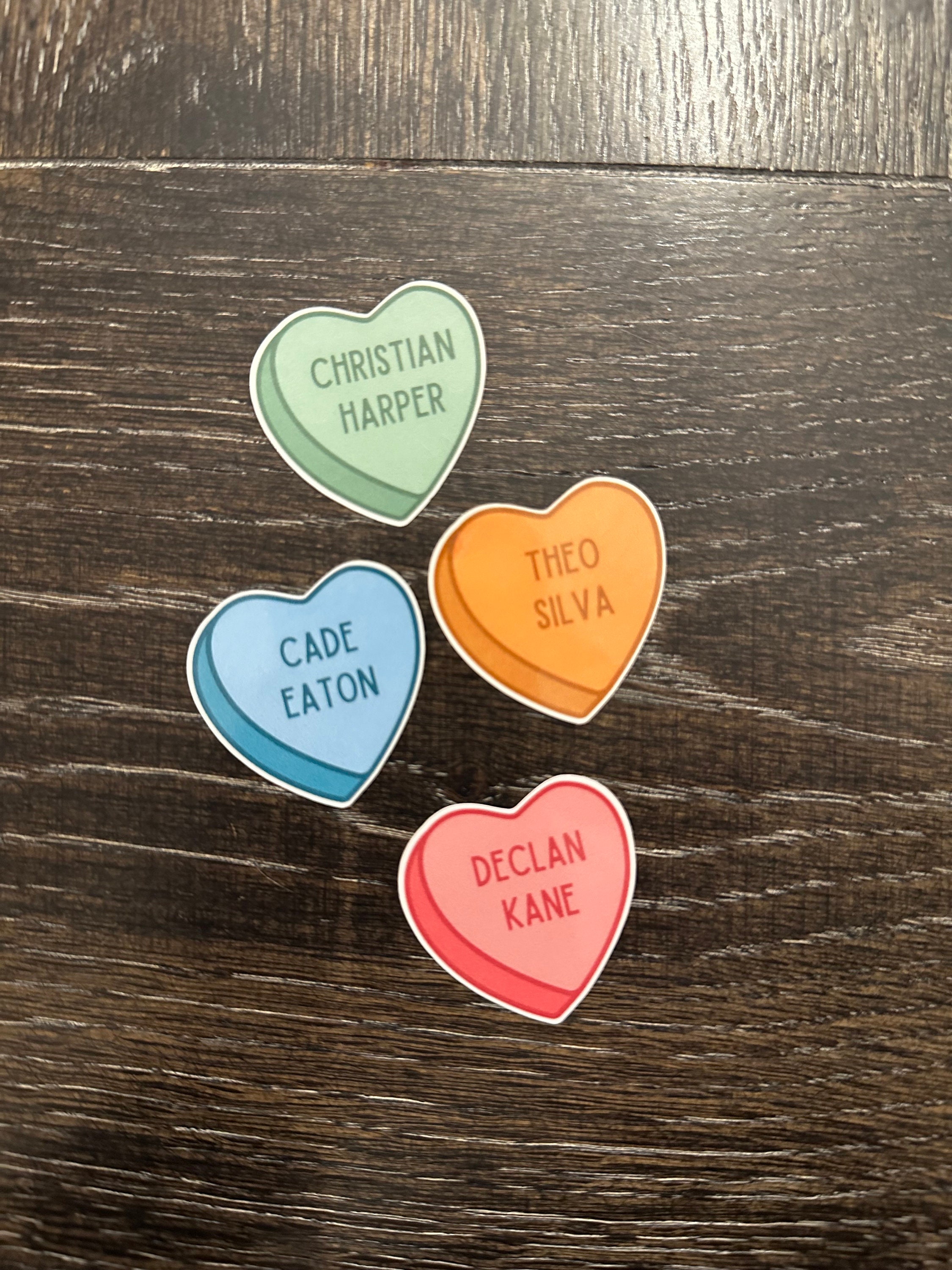 Customized Candy Heart Stickers, Romance Book, Enemies to Lovers, Good ...