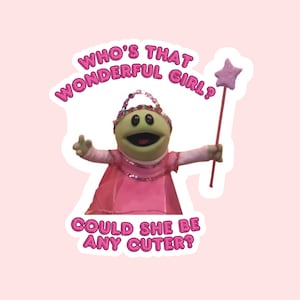 Who’s That Wonder Girl Sticker, Mona Nanalan, Princess Sticker ...