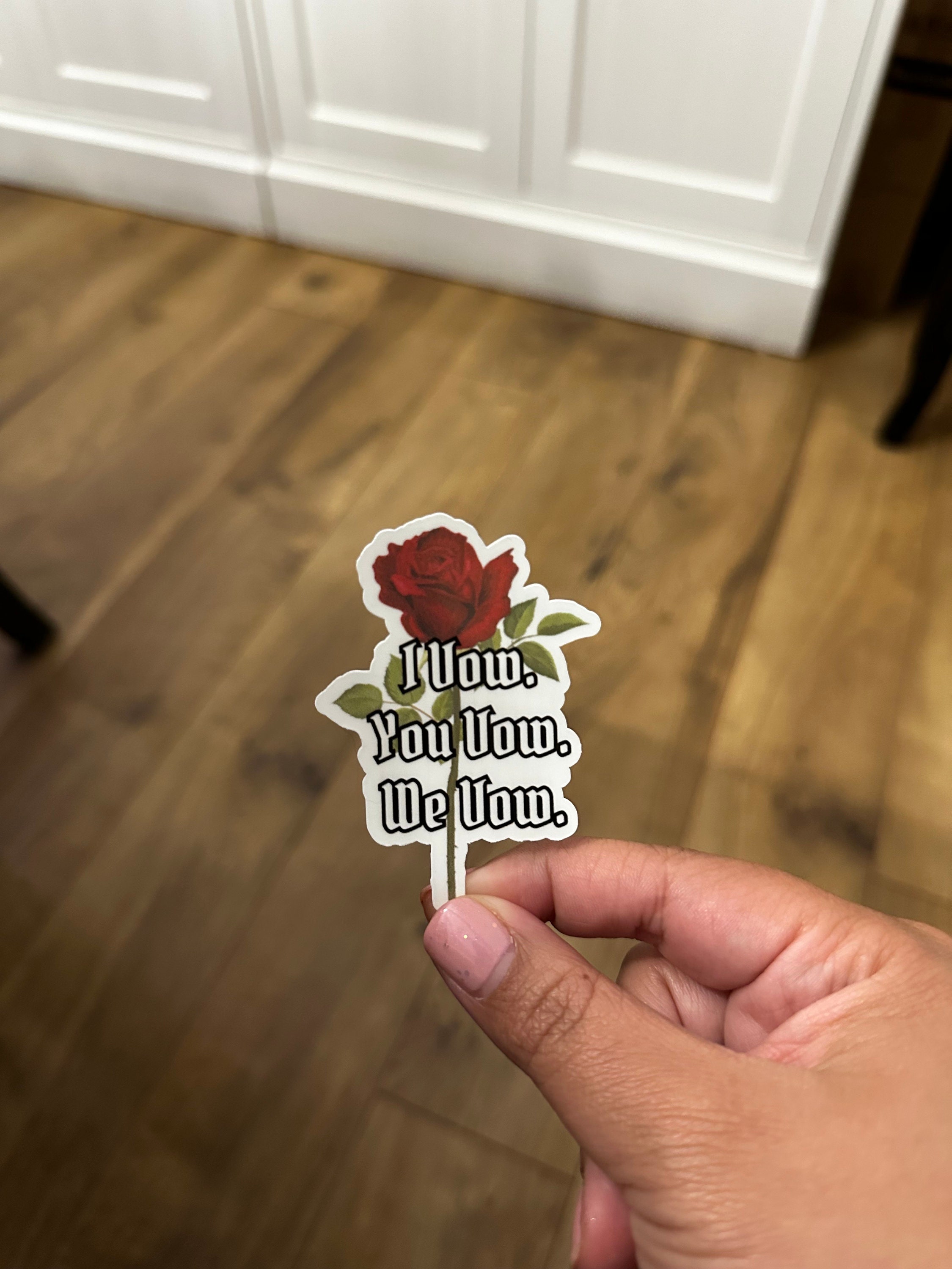 I Vow, You Vow, We Vow Sticker, Dark Romance, Bookish Sticker, the ...