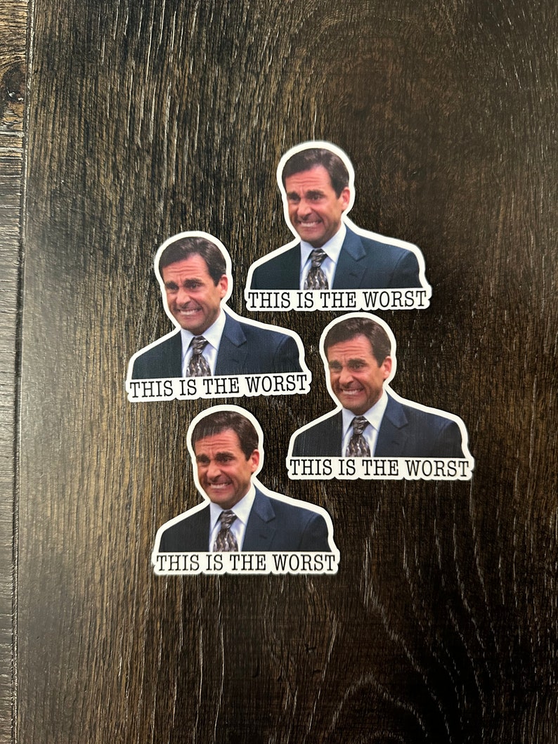 This is the Worst Sticker, Michael Scott, the Office Sticker - Etsy