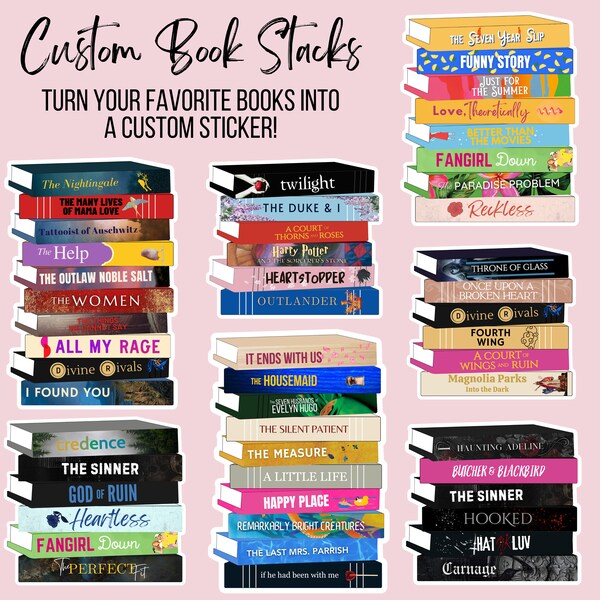 Book Stack - Etsy UK