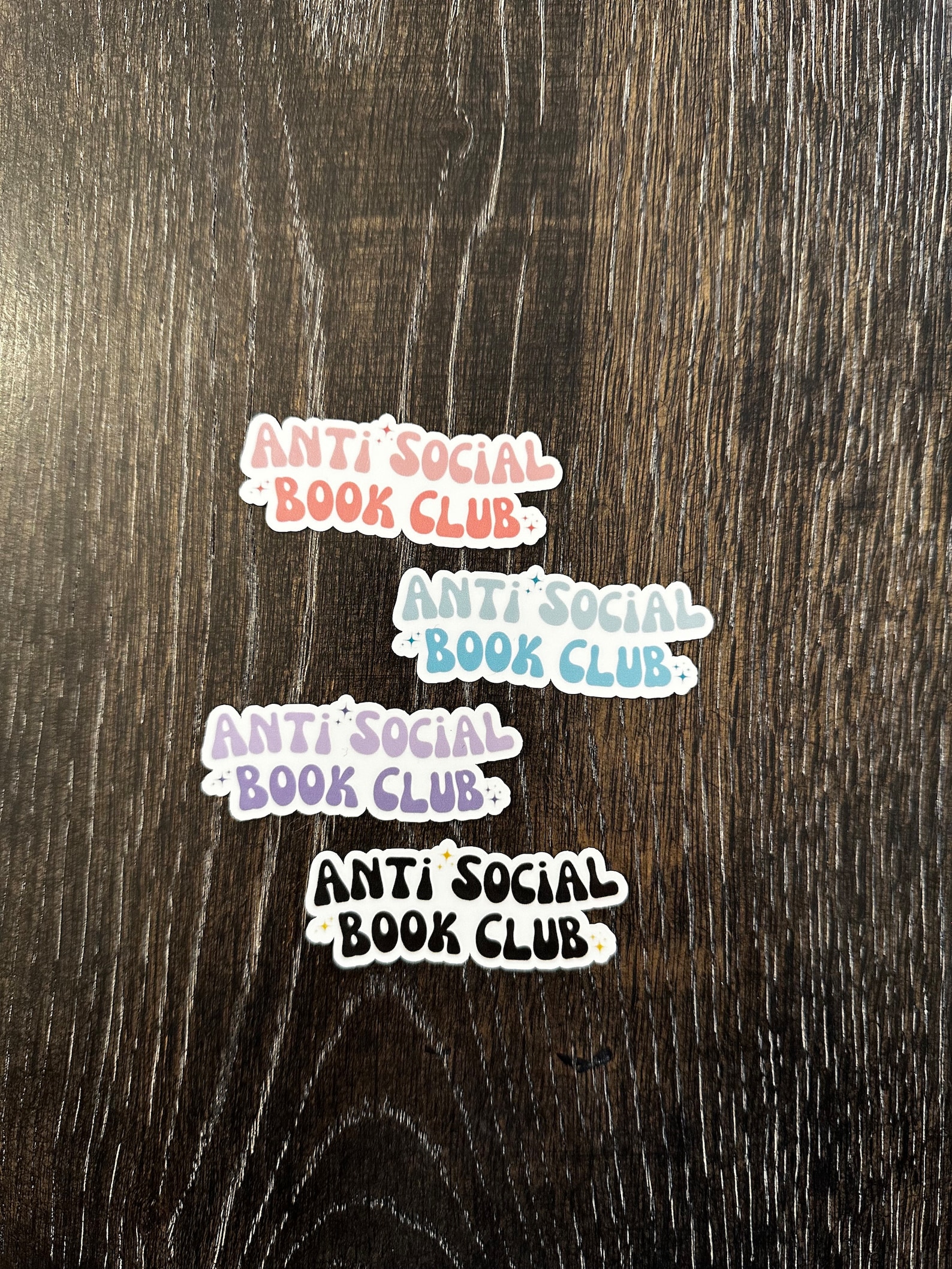 Anti Social Book Club Sticker, Book Club, Bookstagram, Booktok, Bookish ...
