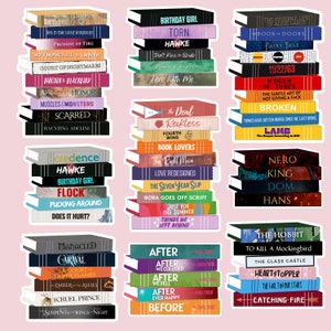 Custom Favorite Book Stacks Sticker, Favorite Reads, Bookish Sticker ...