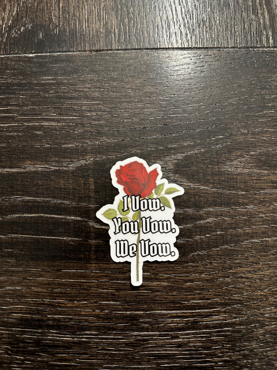 I Vow, You Vow, We Vow Sticker, Dark Romance, Bookish Sticker, the ...