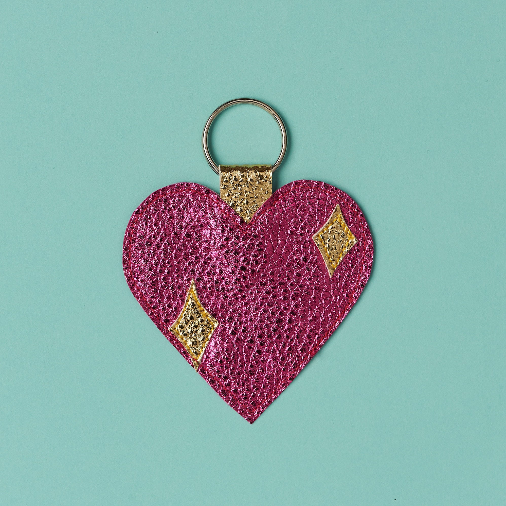 Shiny Heart Emoji Keyring - Etsy