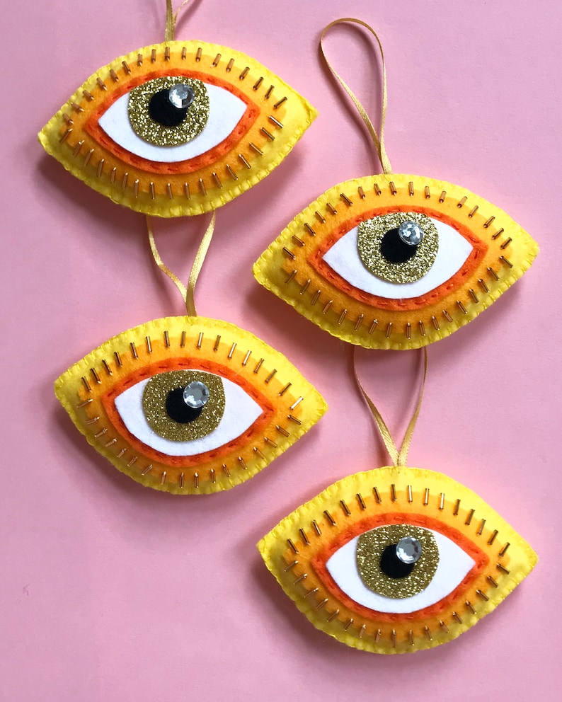Felt Eye Decoration - Etsy