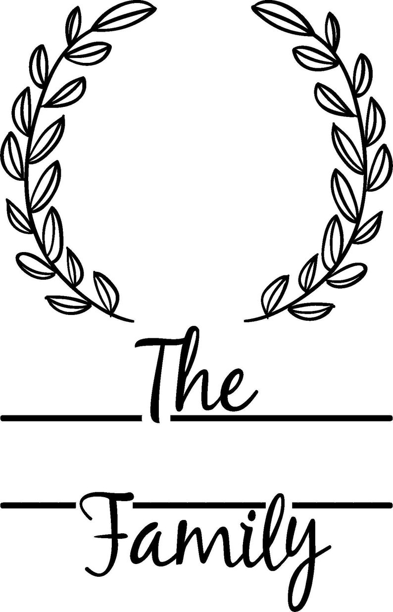Family Name SVG - Etsy