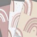 Rainbow Digital Paper | Blush Pink/rose Gold | Boho Rainbows | Scandi ...