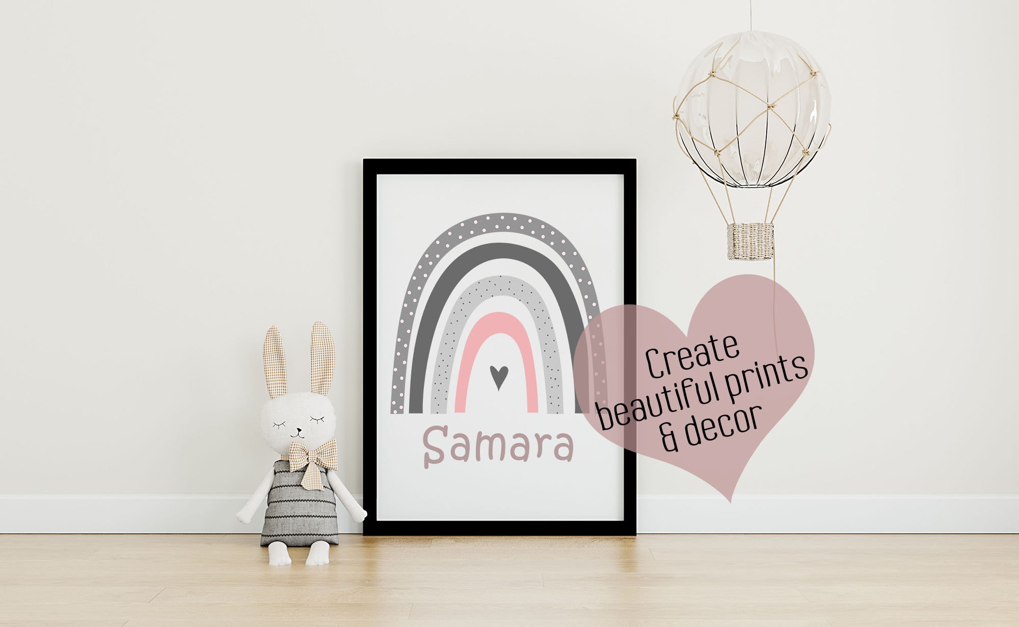 Scandi Rainbow Clip Art | Pink/grey Palette | Boho Rainbows | Scandi ...