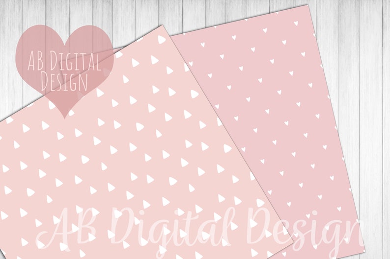 Blush Pink Digital Paper | Baby Girl, Baby Shower | Boho, Rainbows ...