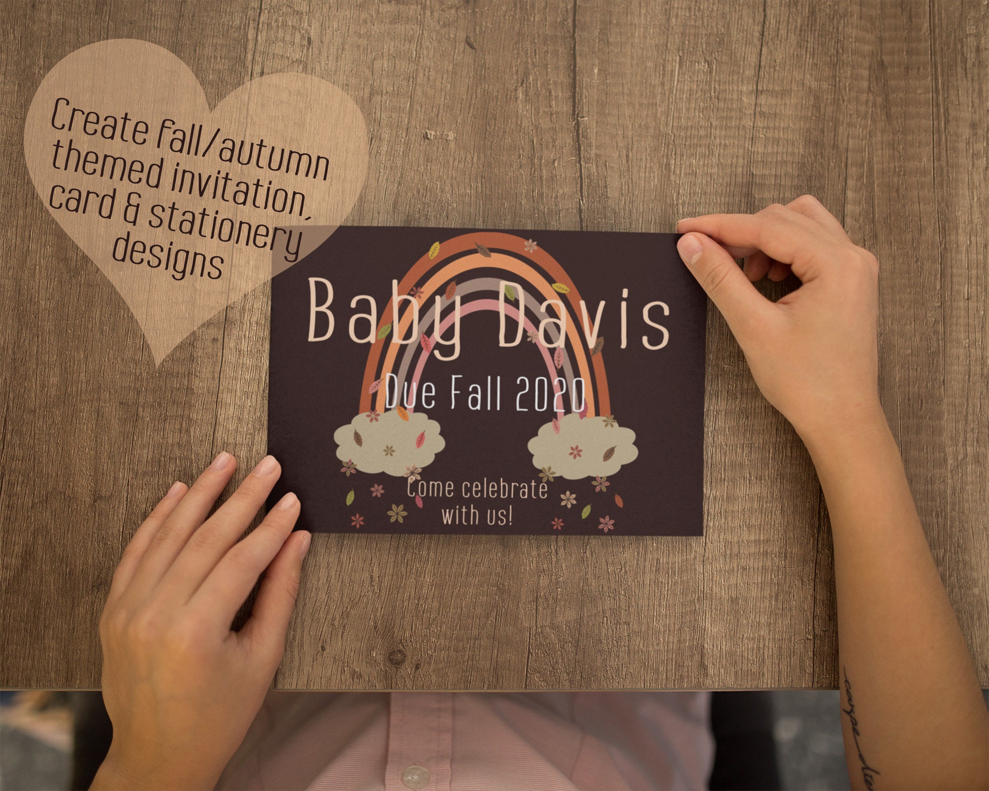 Cute Fall Clipart Fall Rainbows, Trees, Leaves, Flowers & Rainclouds ...