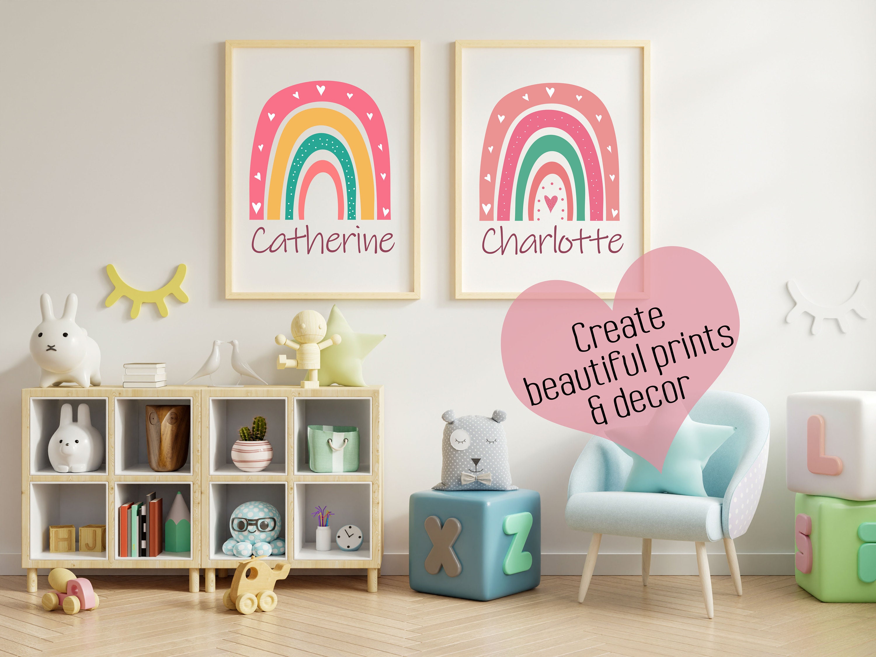 Colorful Rainbow Clipart | Bright Colors | Cute Children's Clipart ...