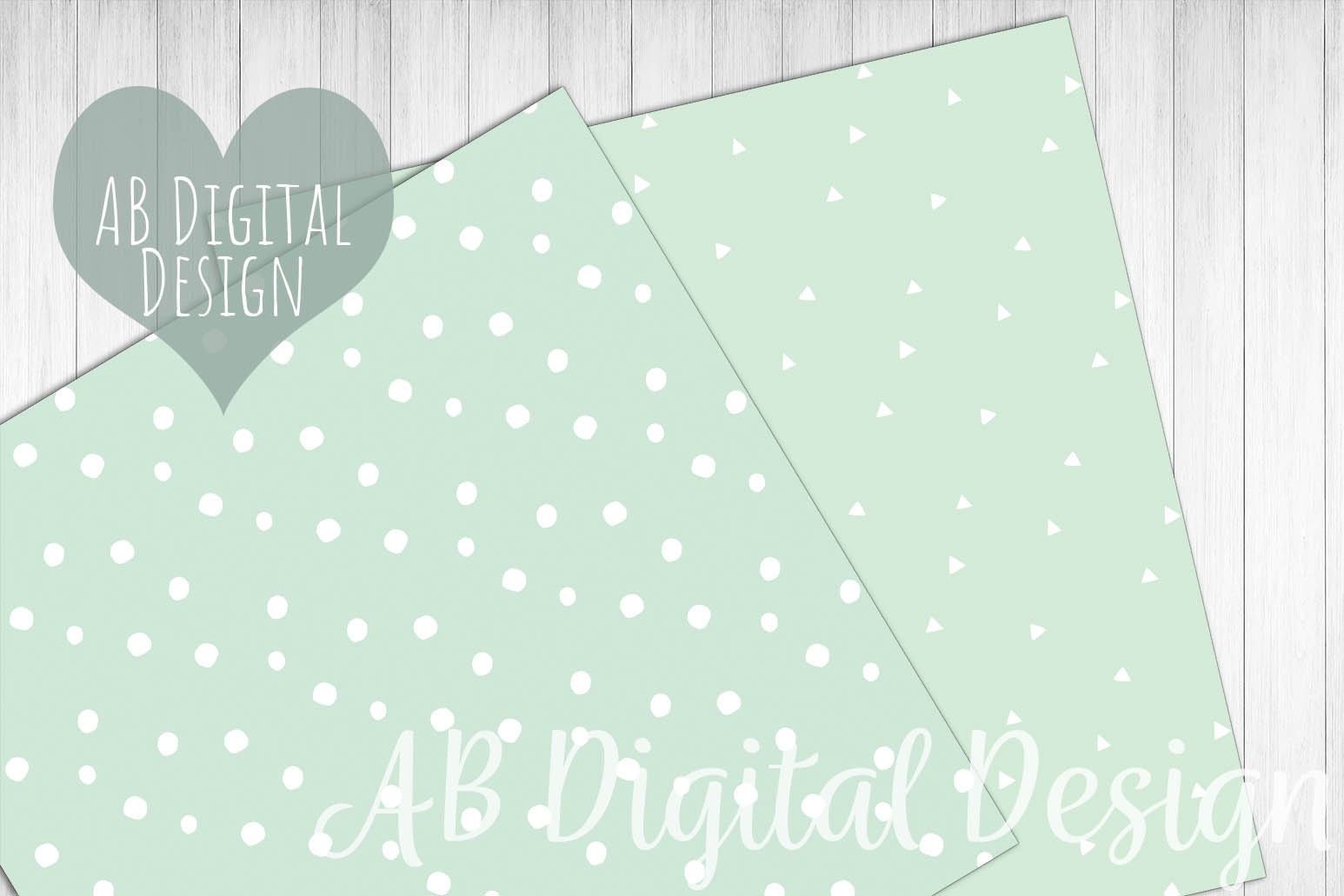 Mint Green Digital Paper | Seamless Patterns | Boho Scandi Patterns ...