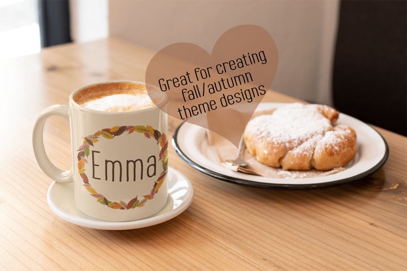 Cute Fall Clipart Fall Rainbows, Trees, Leaves, Flowers & Rainclouds ...