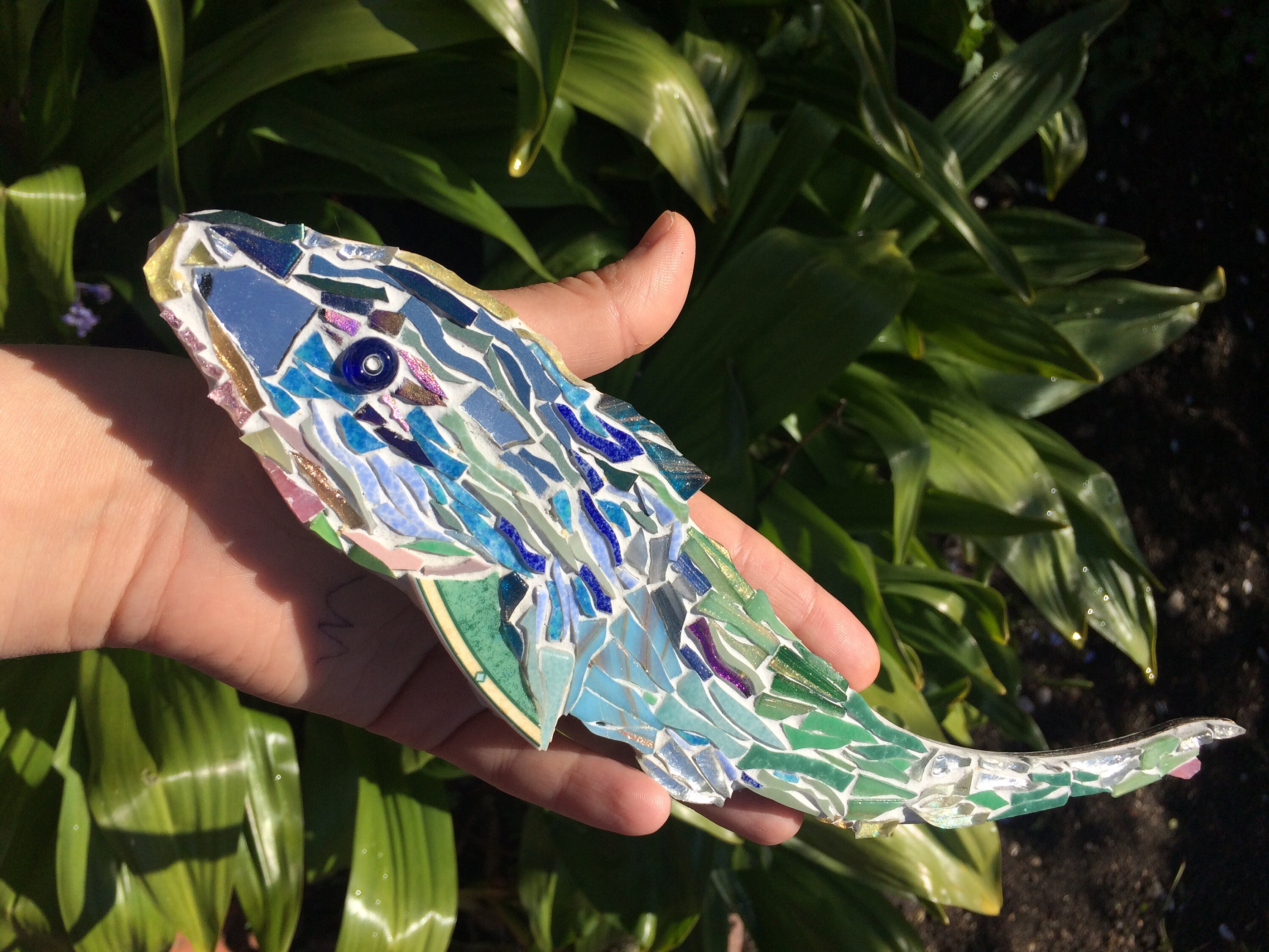 Mosaic Fish Mosaic Art Fish Artwork Quirky Mosaic Fish | Etsy