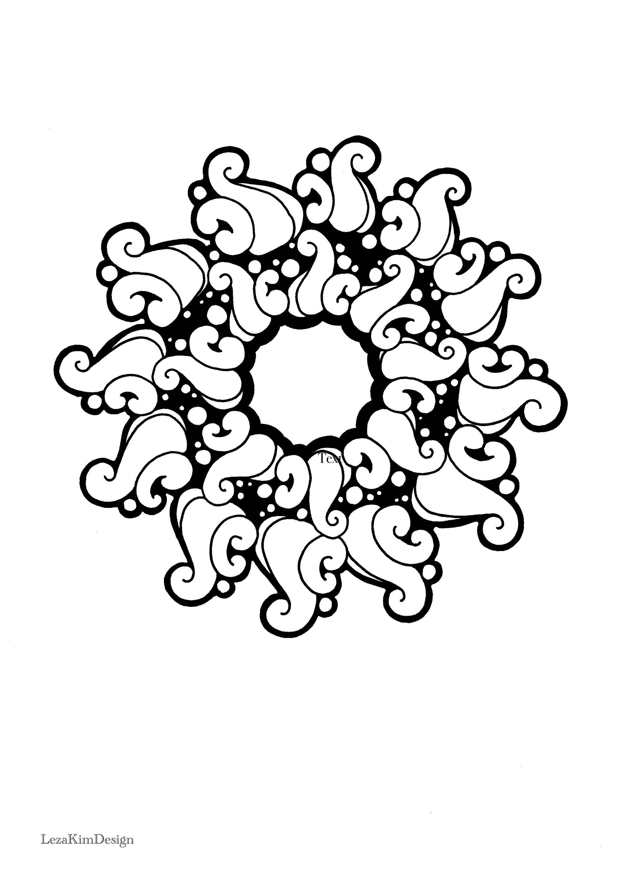 Zentangle Inspired Colouring Pages for Adults to Relax and Colour. 5 A4 ...