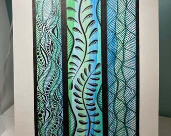 Zentangle Art/ Zentangle Inspired Wall Art / Doodle Art / Fine Line Art ...