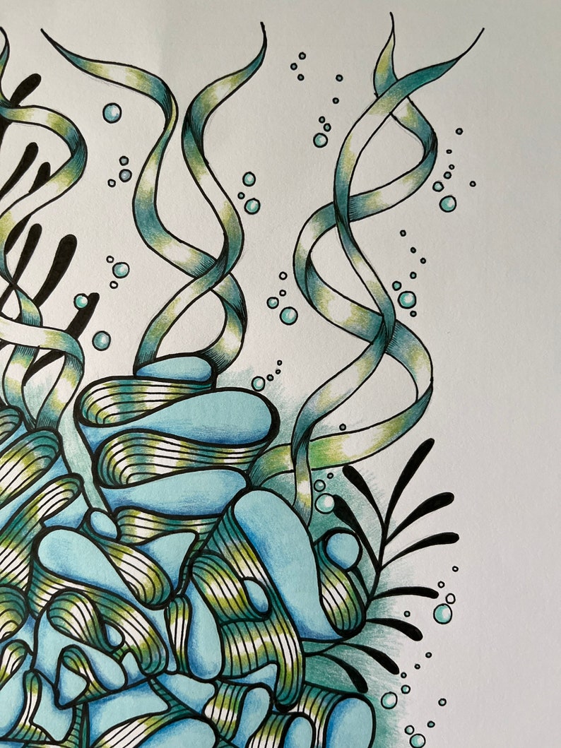 Zentangle Art/ Zentangle Inspired Wall Art / Doodle Art / Fine Line Art ...