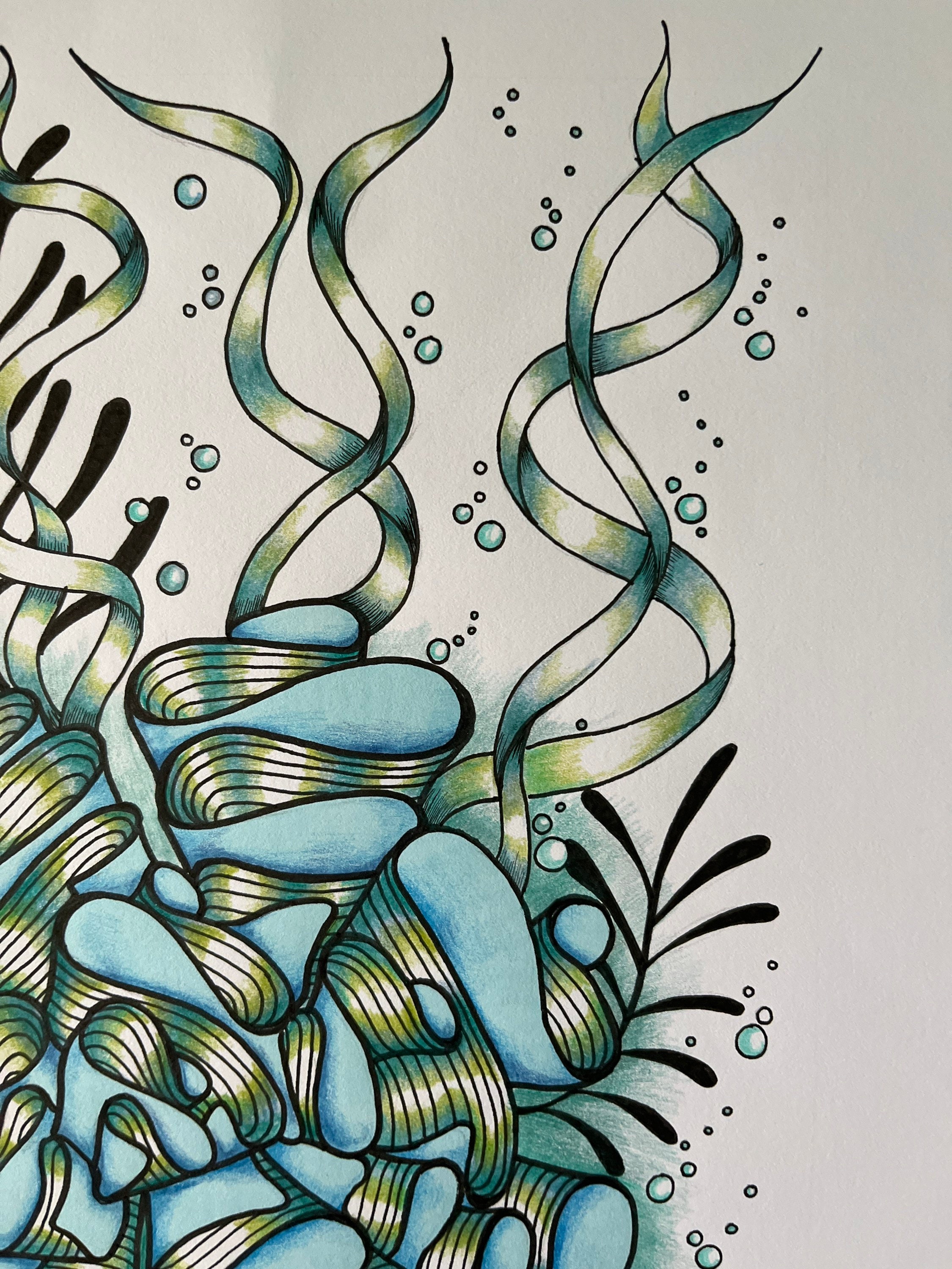 Zentangle Art/ Zentangle Inspired Wall Art / Doodle Art / Fine Line Art ...