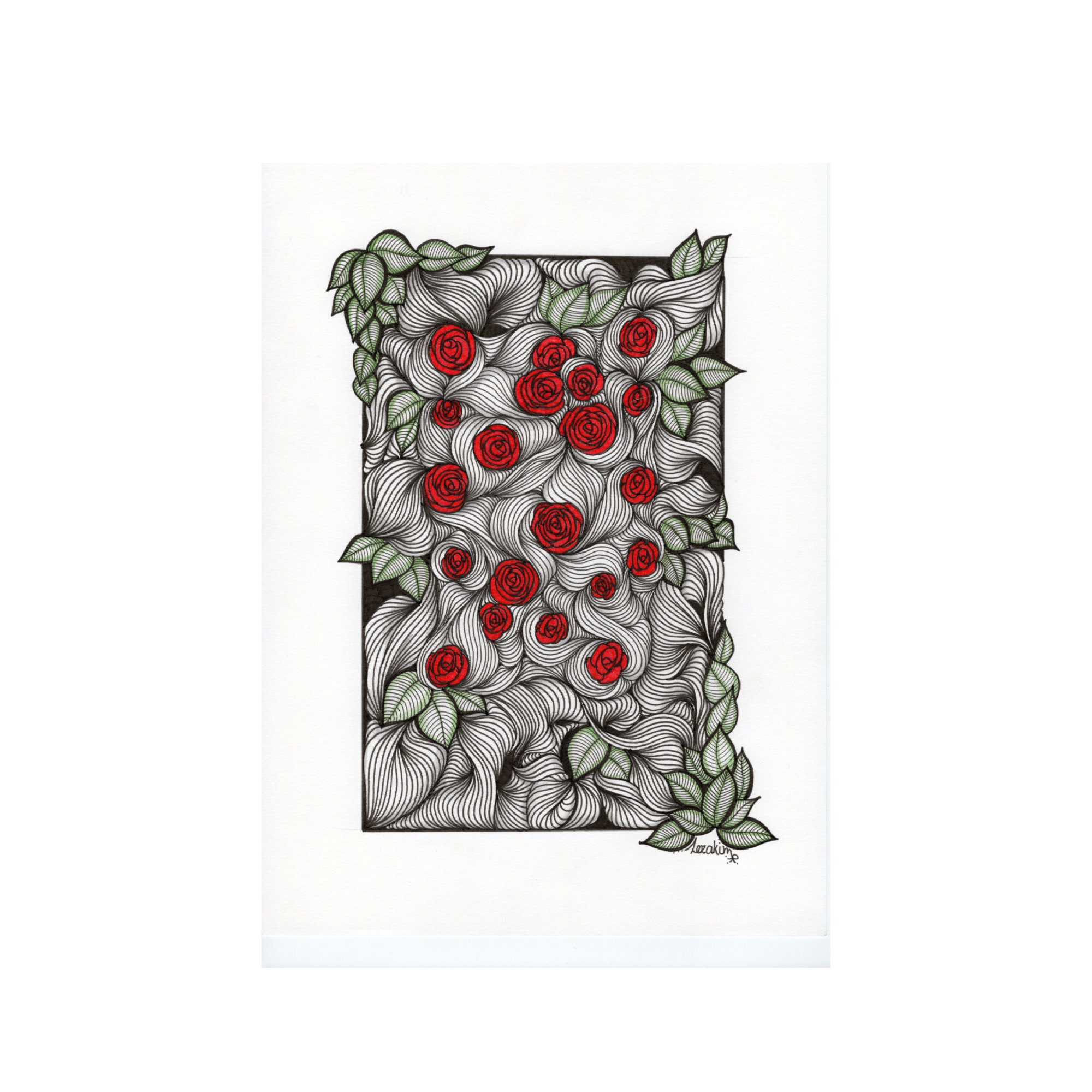 Zentangle Wall Art / Pattern Wall Art / Tangle Art / Doodle Art ...