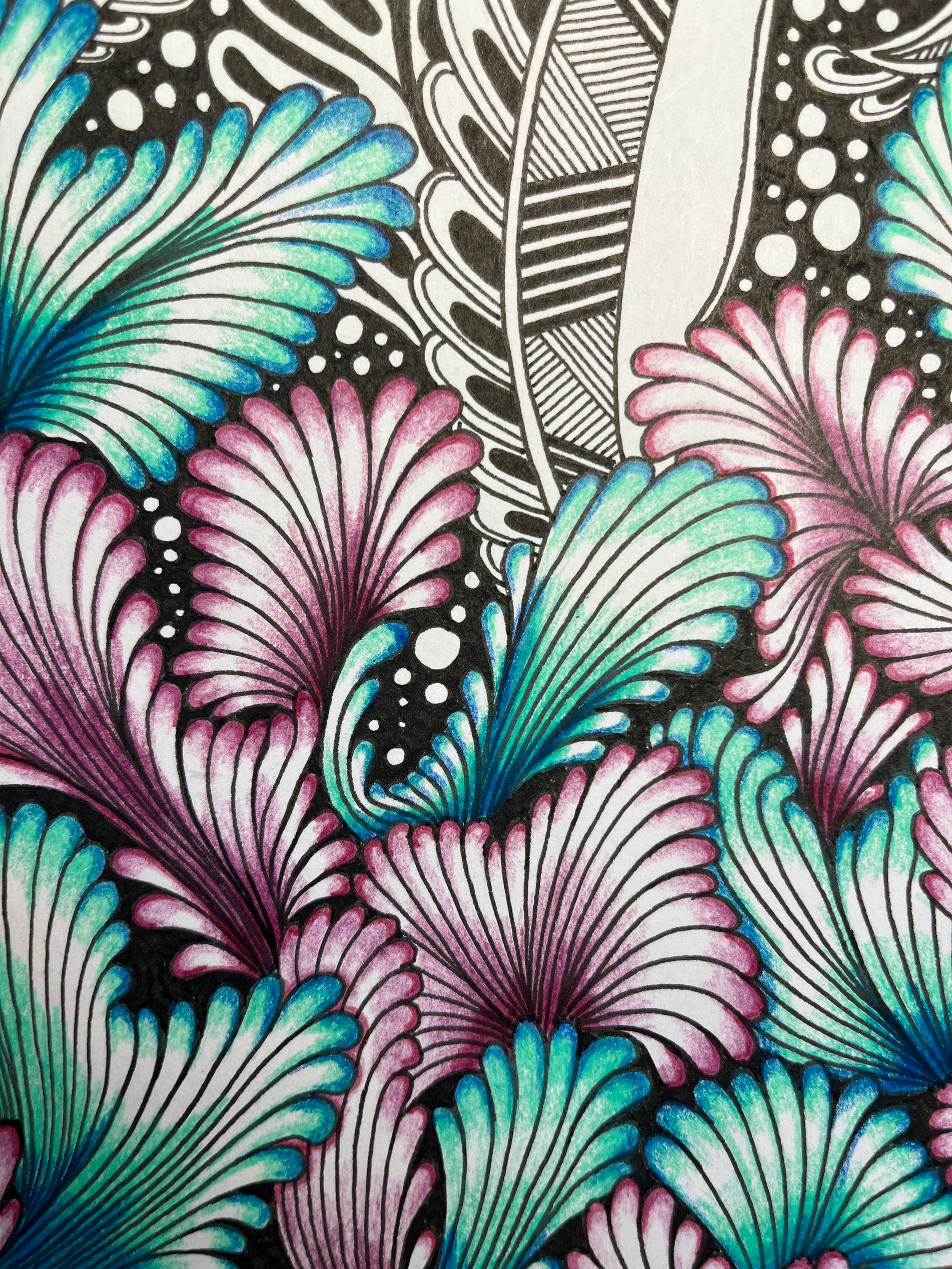 Zentangle Art/ Zentangle Inspired Wall Art / Doodle Art / Fine Line Art ...