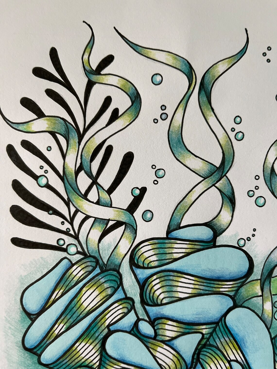 Zentangle Art/ Zentangle Inspired Wall Art / Doodle Art / Fine Line Art ...