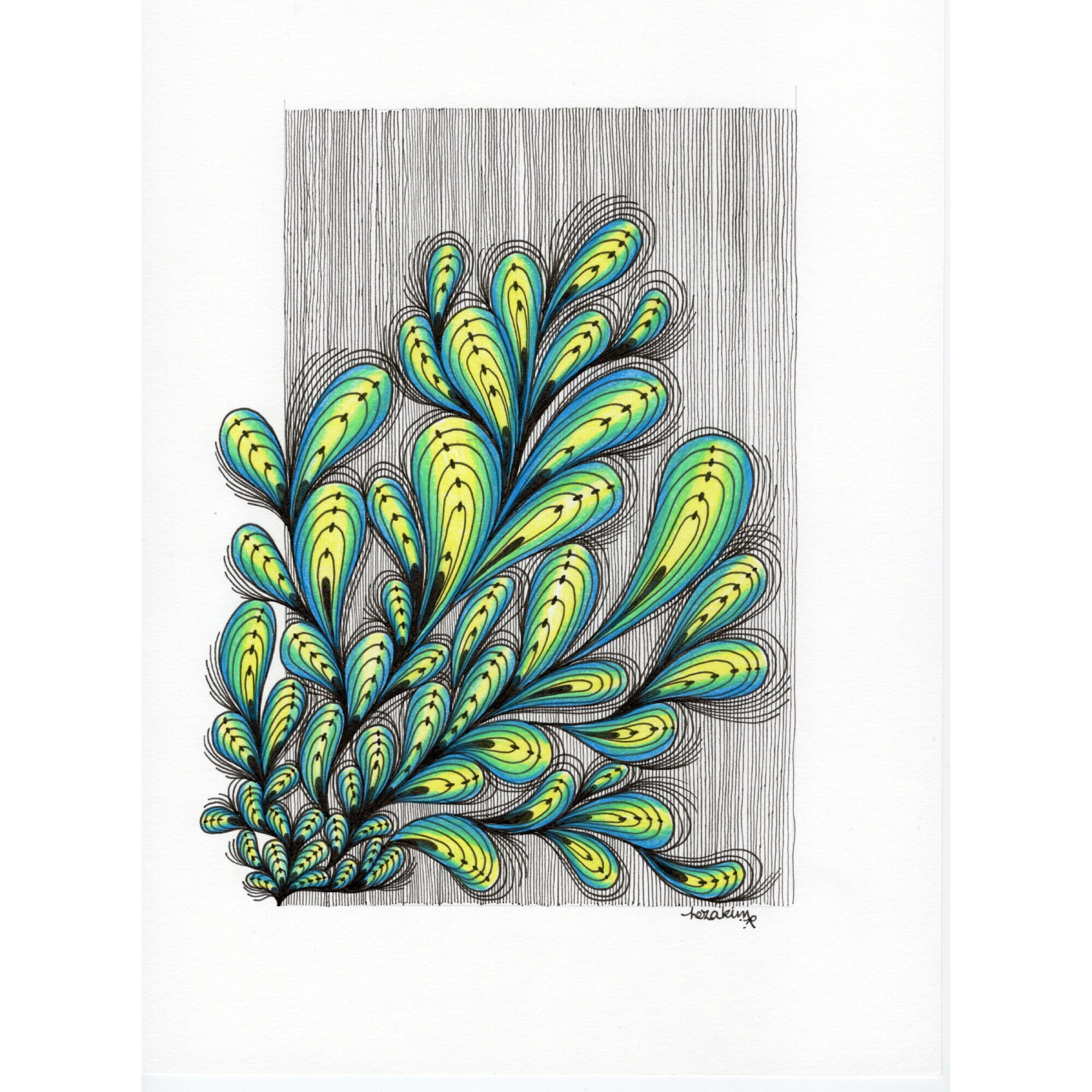 Zentangle Art / Tangle Art / Doodle Art / Wall Art / Wall Decor / Fine ...